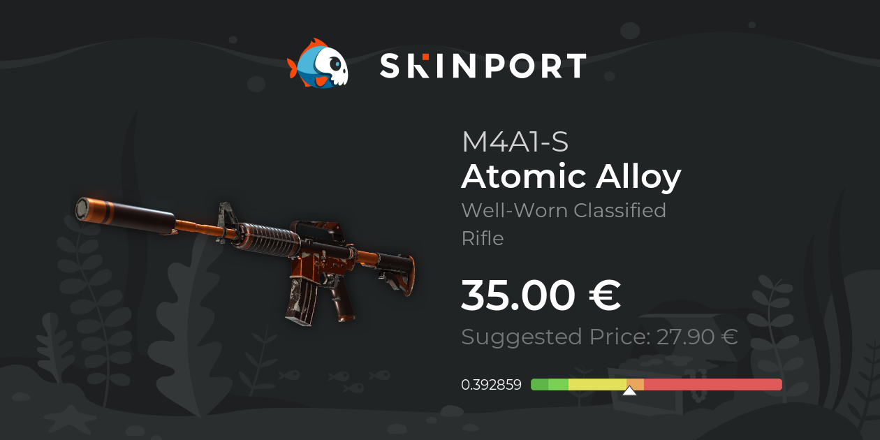 M4A1-S | Atomic Alloy (Well-Worn) - Counter-Strike 2 - Skinport