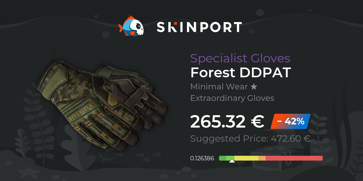 Specialist Gloves | Forest DDPAT (Minimal Wear) - CS2 - Skinport