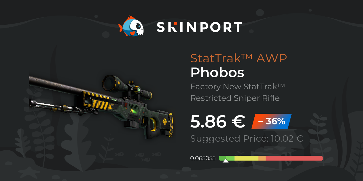 StatTrak™ AWP | Phobos (Factory New) - Counter-Strike 2 - Skinport