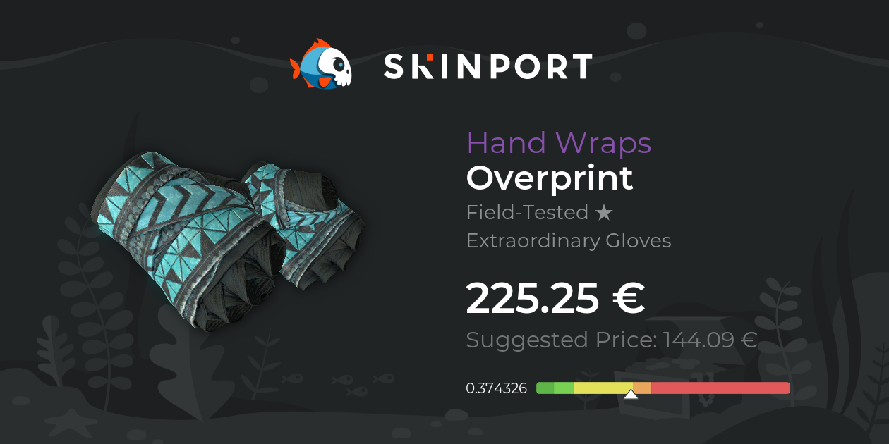 Hand Wraps | Overprint (Field-Tested) - CS2 - Skinport