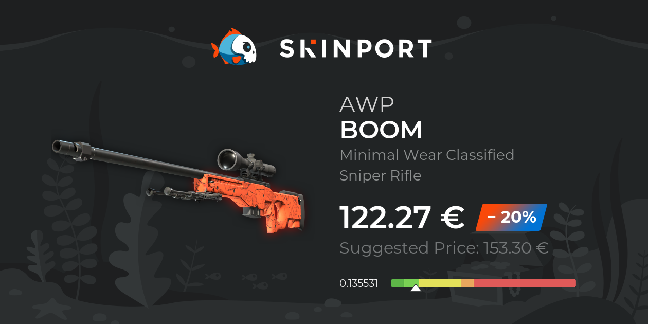 AWP | BOOM (Minimal Wear) - Counter-Strike 2 - Skinport