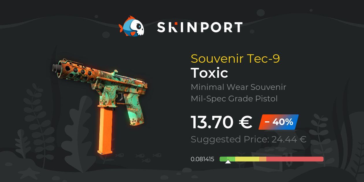 Souvenir Tec-9 | Toxic (Minimal Wear) - Counter-Strike 2 - Skinport