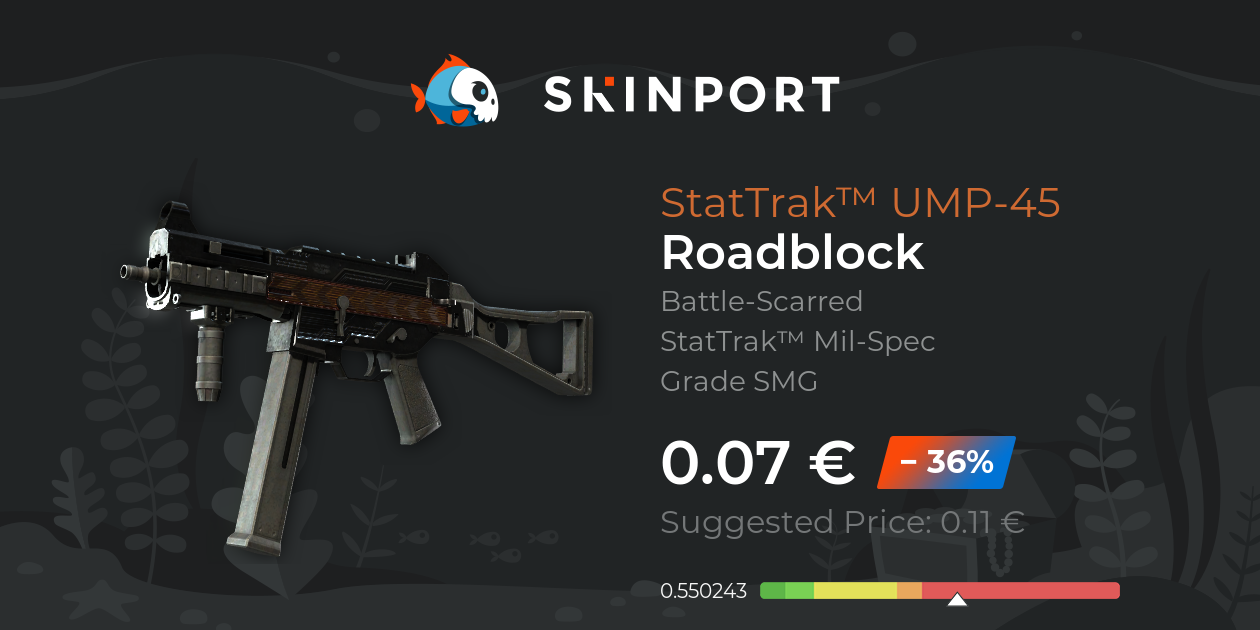 StatTrak™ UMP-45 | Блокпост (Закалённое в боях) - Counter-Strike 2 - Skinport