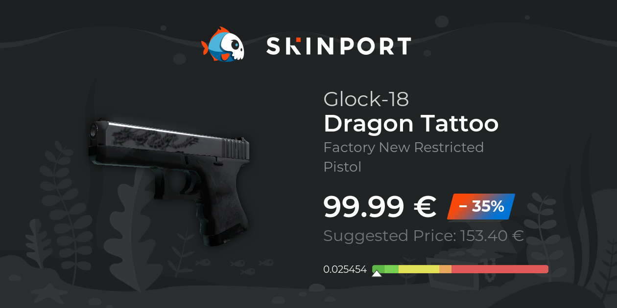 Glock-18 | Dragon Tattoo (Factory New) - Counter-Strike 2 - Skinport
