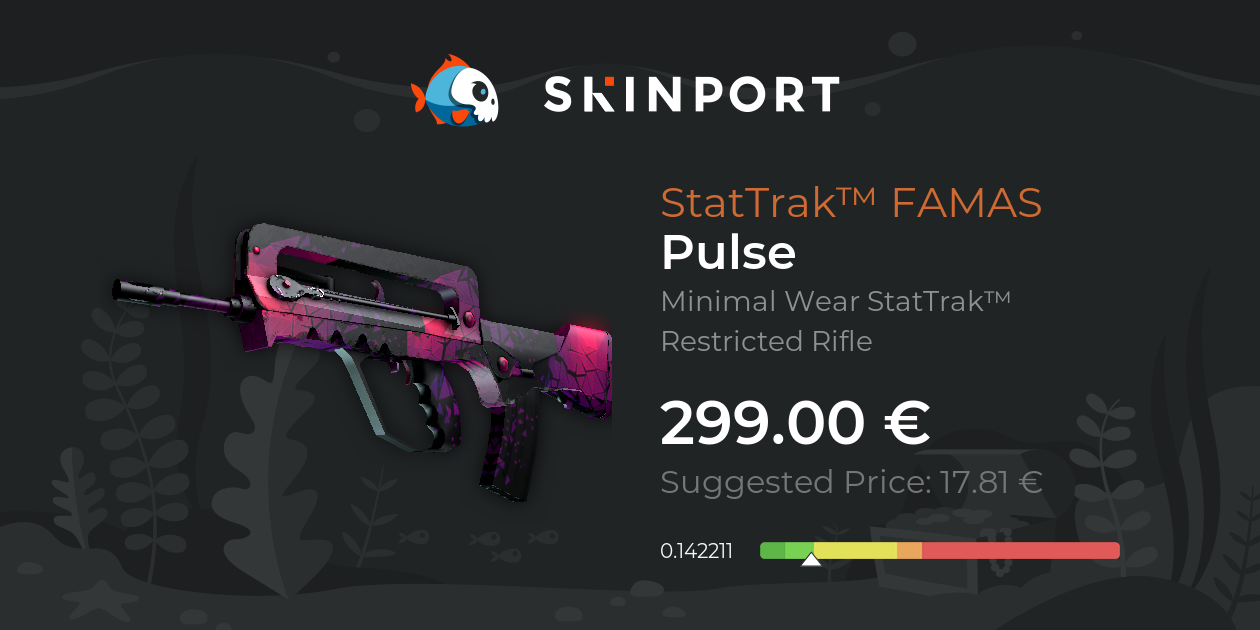 StatTrak™ FAMAS | Pulse (Minimal Wear) - Counter-Strike 2 - Skinport
