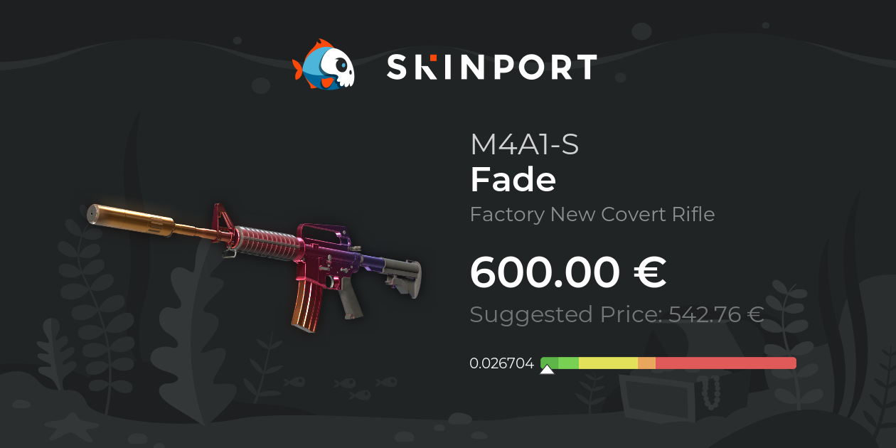 M4A1-S | Fade (Factory New) - Counter-Strike 2 - Skinport