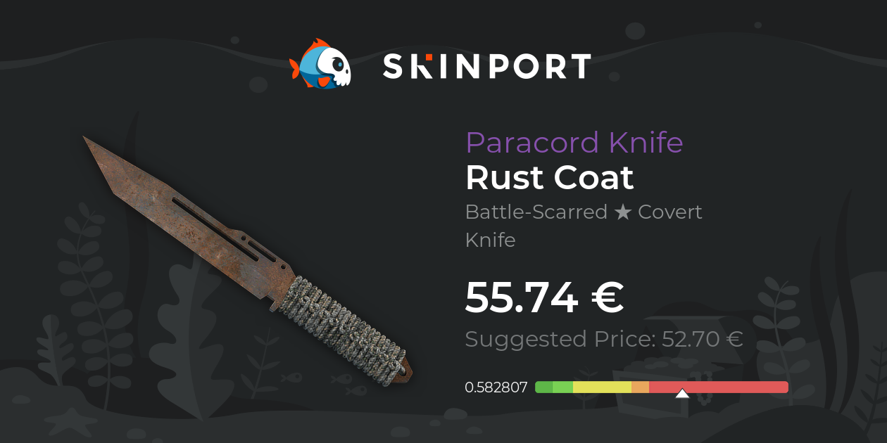 Paracord Knife | Rust Coat (Battle-Scarred) - Counter-Strike 2 - Skinport