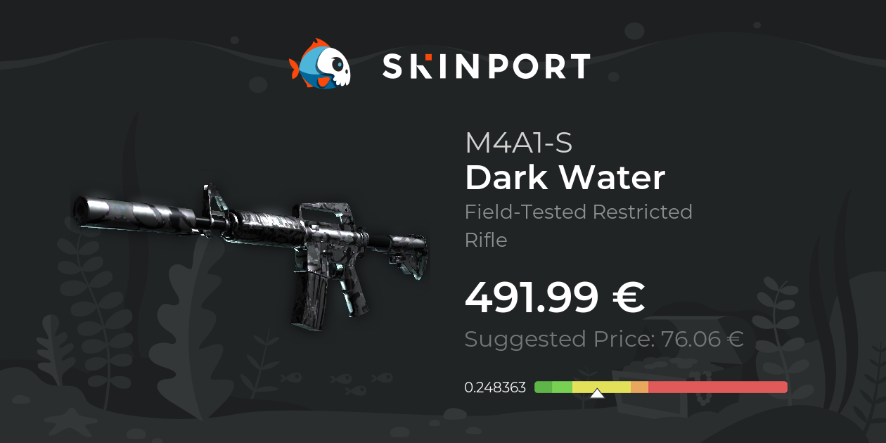 M4A1-S | Dark Water (Field-Tested) - CS:GO - Skinport