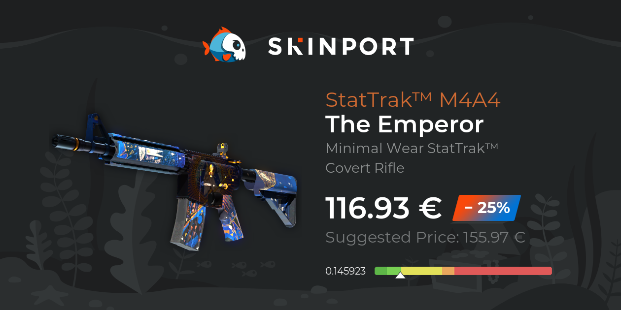 StatTrak™ M4A4 | The Emperor (Minimal Wear) - Counter-Strike 2 - Skinport