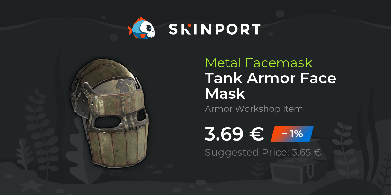 Tank Armor Face Mask - Rust - Skinport