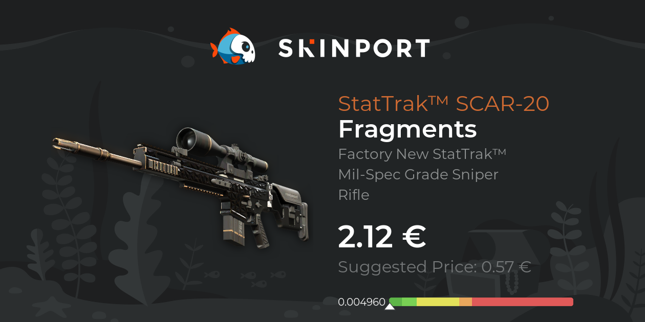 StatTrak™ SCAR-20 | Fragments (Factory New) - Counter-Strike 2 - Skinport
