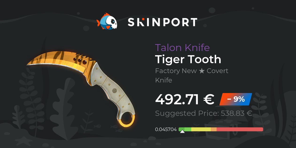 Talon Knife | Tiger Tooth (Factory New) - Counter-Strike 2 - Skinport