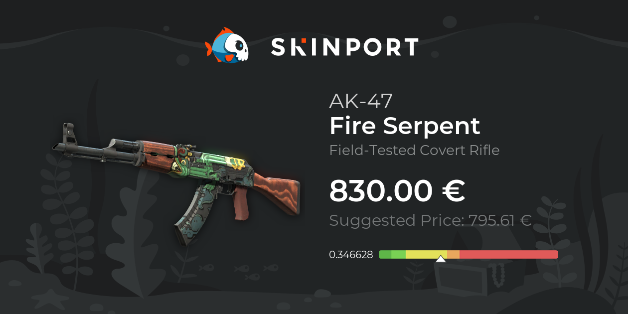 AK-47 | Fire Serpent (Field-Tested) - Counter-Strike 2 - Skinport