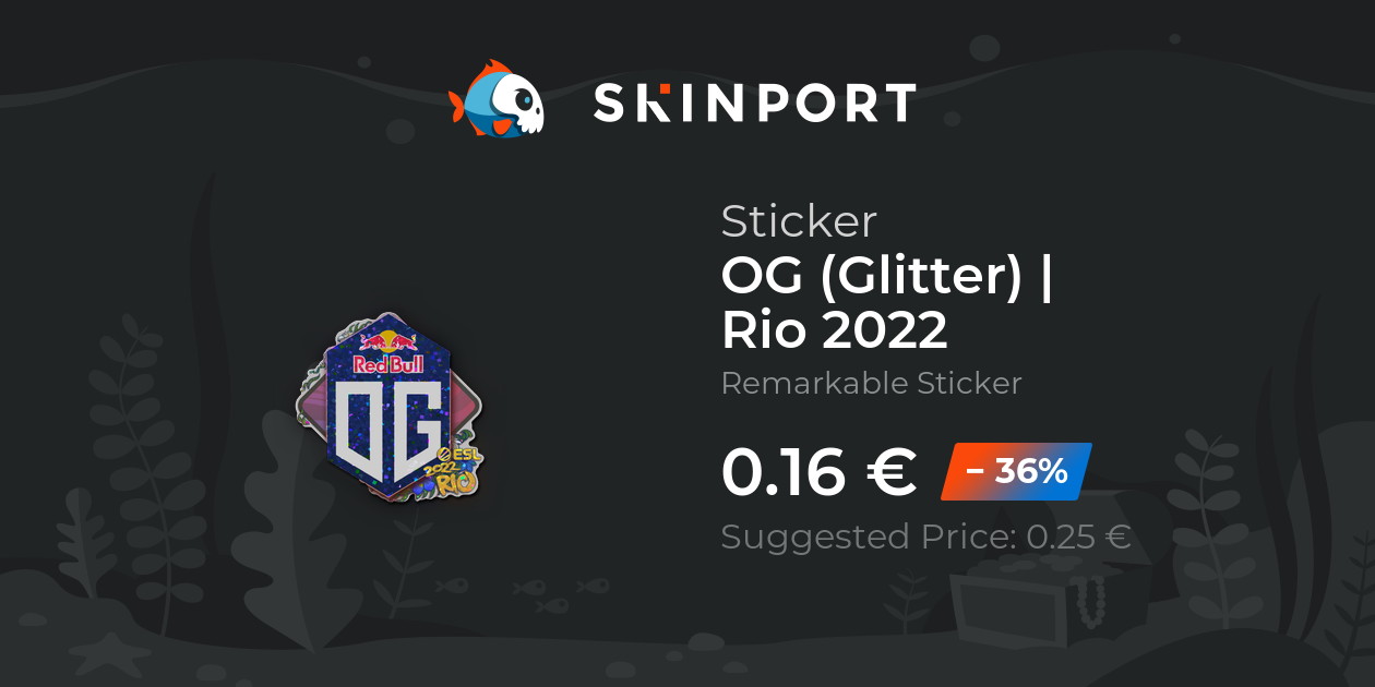 Sticker | OG (Glitter) | Rio 2022 - Counter-Strike 2 - Skinport
