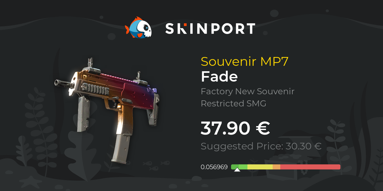 Souvenir MP7 | Fade (Factory New) - Counter-Strike 2 - Skinport