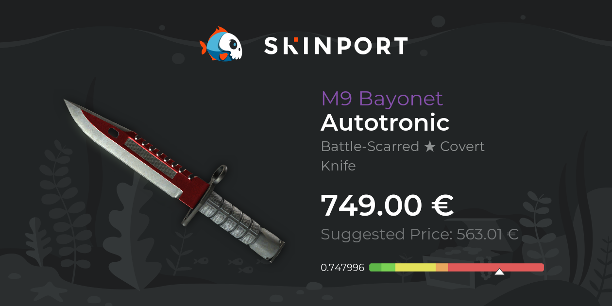 M9 Bayonet | Autotronic (Battle-Scarred) - Counter-Strike 2 - Skinport