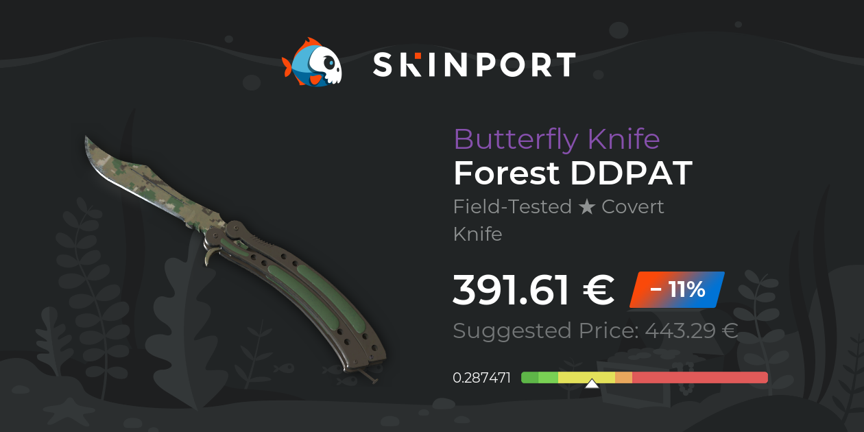 Butterfly Knife | Forest DDPAT (Field-Tested) - Counter-Strike 2 - Skinport