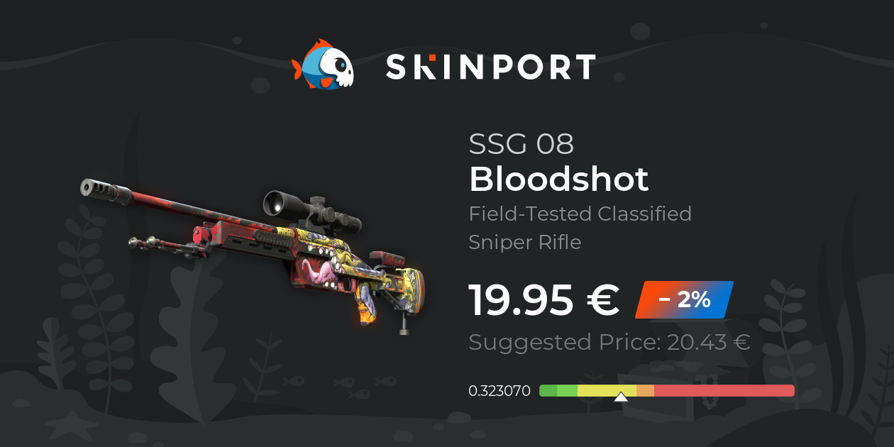 SSG 08 | Bloodshot (Field-Tested) - Counter-Strike 2 - Skinport