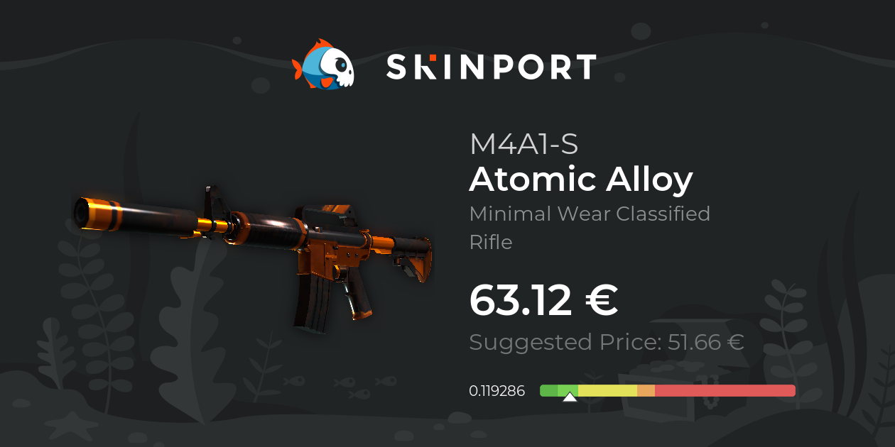 M4A1-S | Atomic Alloy (Minimal Wear) - Counter-Strike 2 - Skinport
