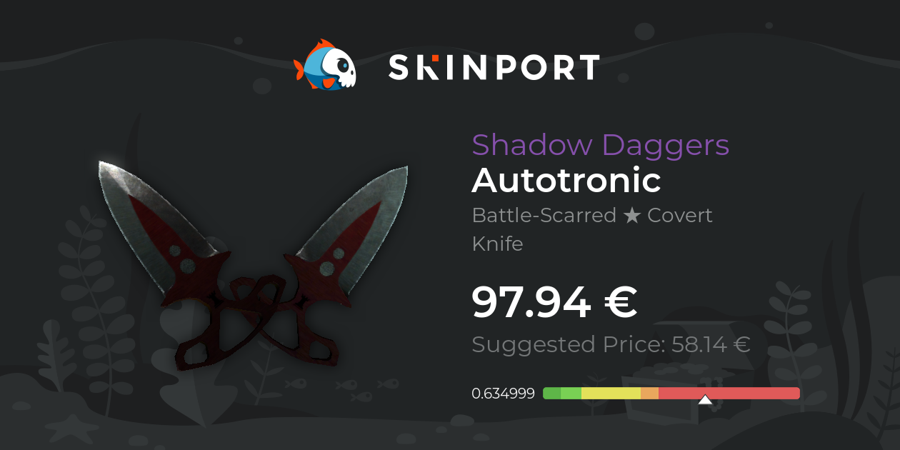 Shadow Daggers | Autotronic (Battle-Scarred) - Counter-Strike 2 - Skinport