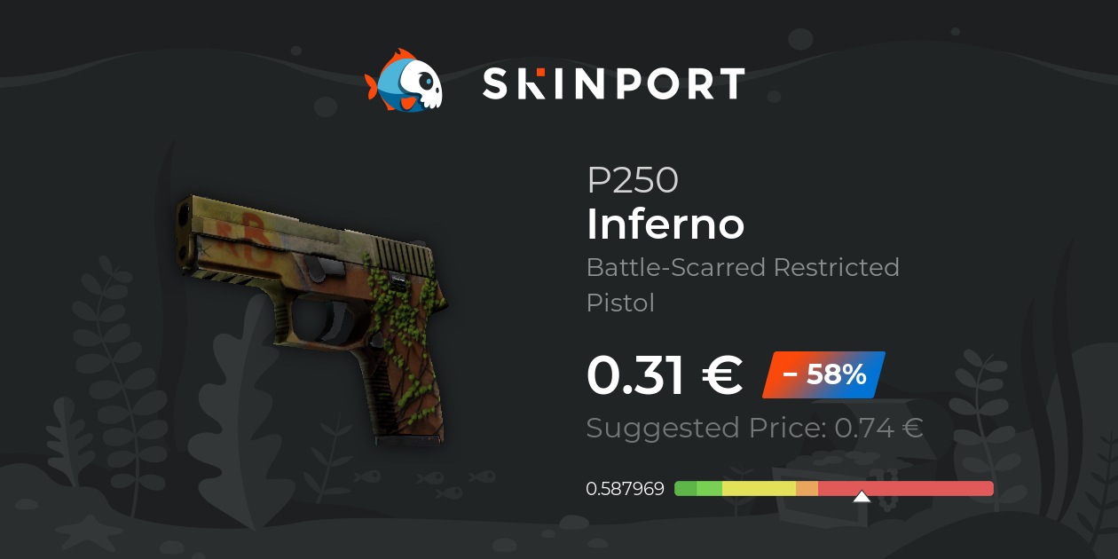 P250 | Inferno (Battle-Scarred) - Counter-Strike 2 - Skinport