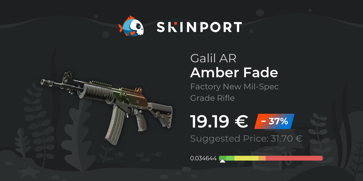 Galil AR | Amber Fade (Factory New) - Counter-Strike 2 - Skinport