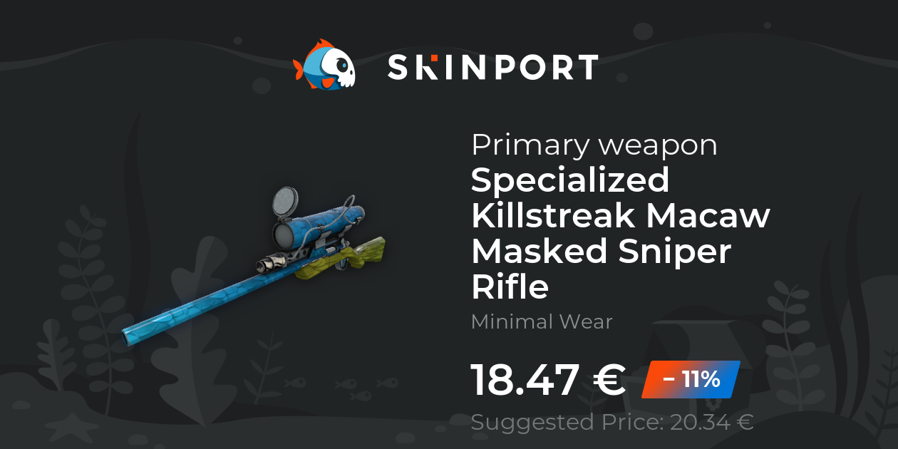 Macaw Masked Fusil de sniper (Très peu usée) Killstreak spécialisé ...