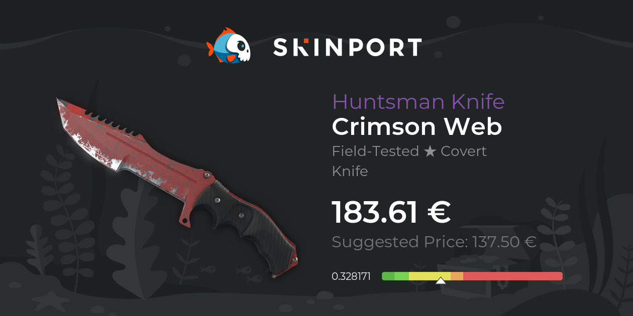 Huntsman Knife | Crimson Web (Field-Tested) - Counter-Strike 2 - Skinport