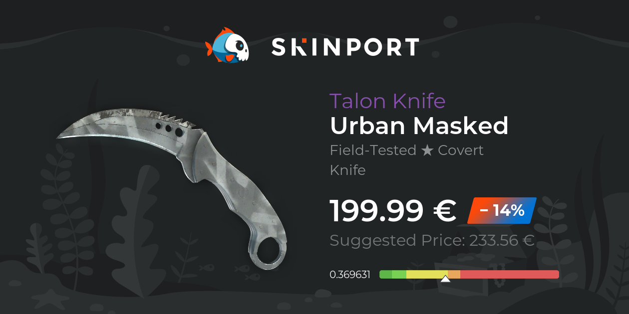Talon Knife | Urban Masked (Field-Tested) - Counter-Strike 2 - Skinport