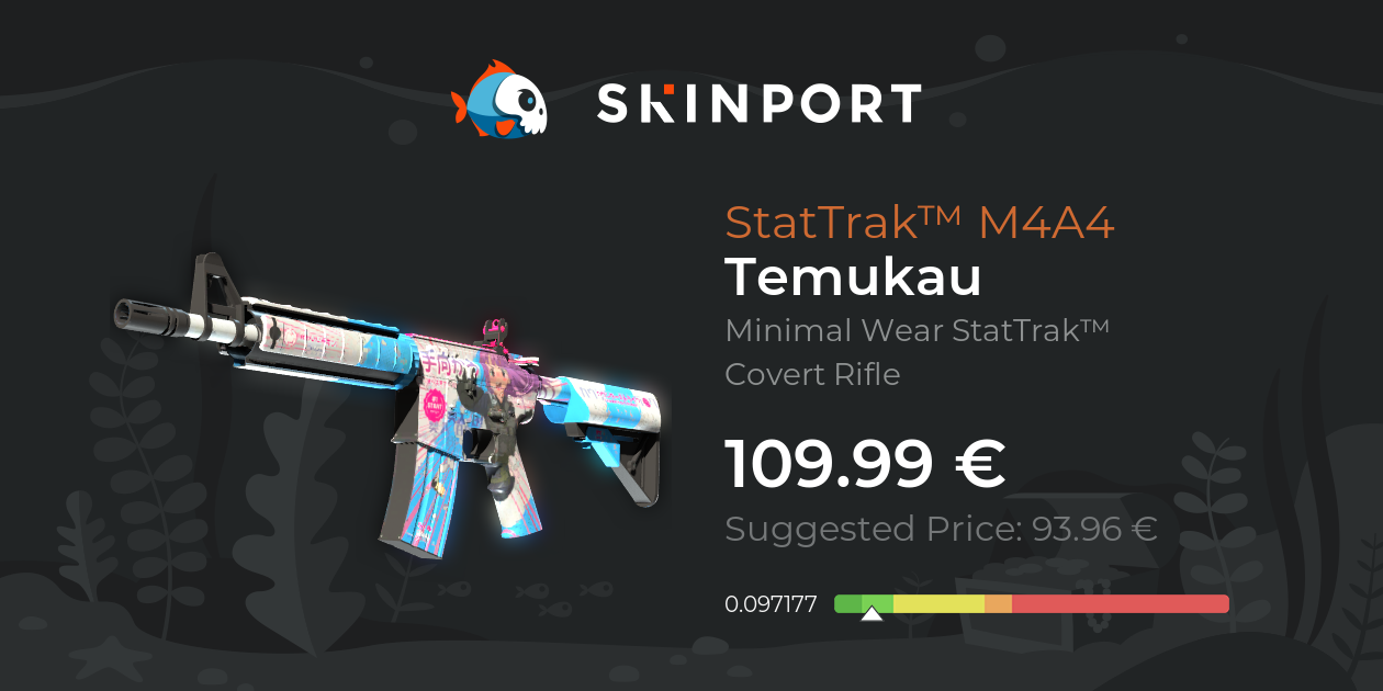 StatTrak™ M4A4 | Temukau (Minimal Wear) - Counter-Strike 2 - Skinport