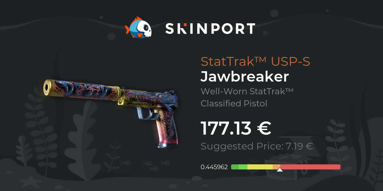 StatTrak™ USP-S | Jawbreaker (Well-Worn) - Counter-Strike 2 - Skinport