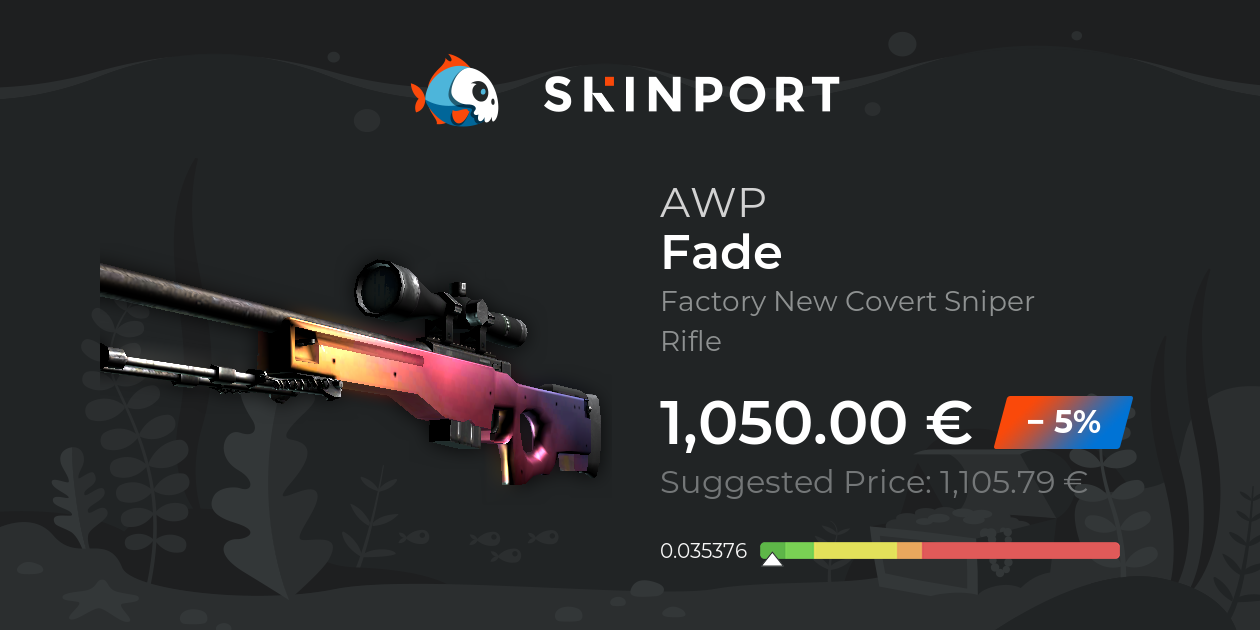 AWP | Fade (Factory New) - Counter-Strike 2 - Skinport