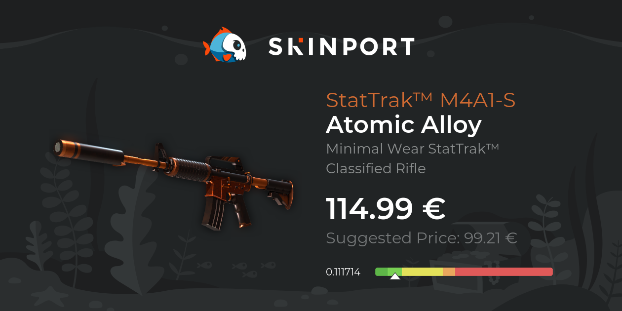 StatTrak™ M4A1-S | Atomic Alloy (Minimal Wear) - Counter-Strike 2 ...