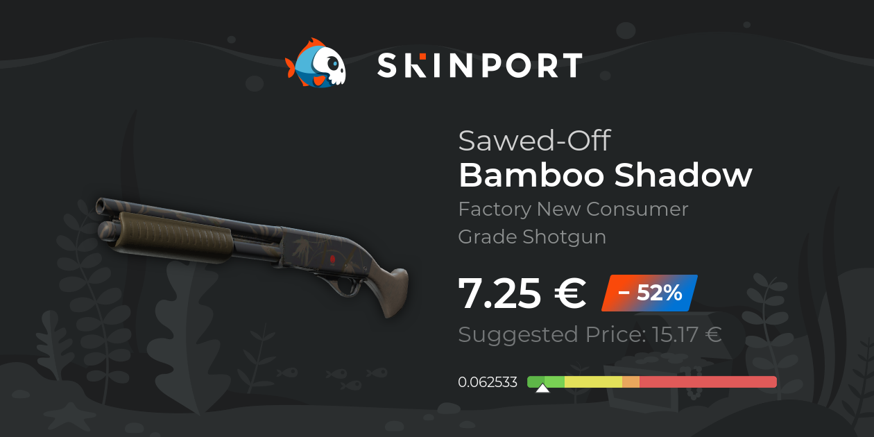 Sawed-Off | Bamboo Shadow (Factory New) - Counter-Strike 2 - Skinport