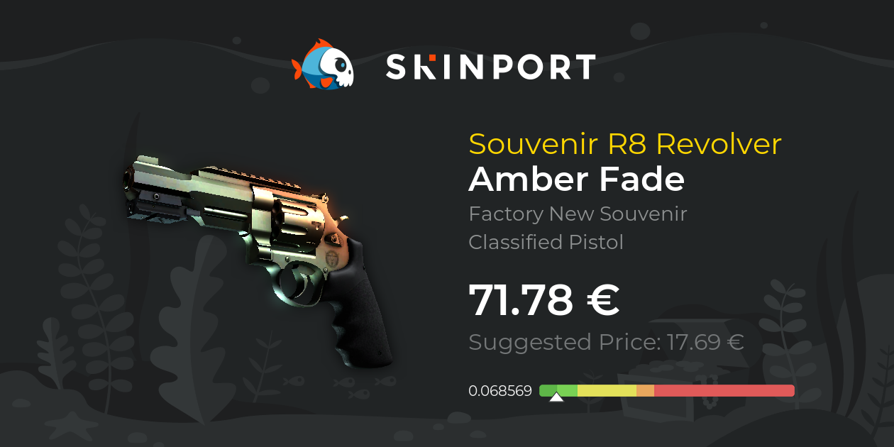Souvenir R8 Revolver | Amber Fade (Factory New) - Counter-Strike 2 ...