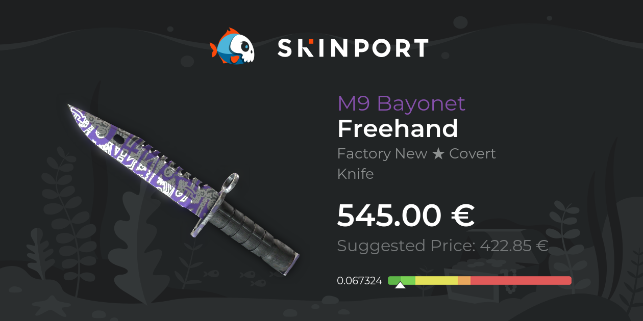 M9 Bayonet | Freehand (Factory New) - Counter-Strike 2 - Skinport