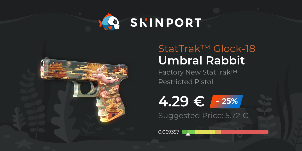 StatTrak™ Glock-18 | Umbral Rabbit (Factory New) - Counter-Strike 2 ...