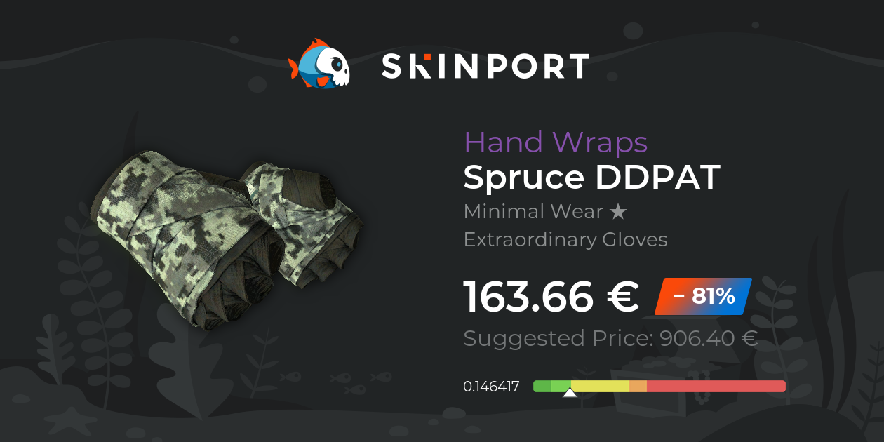 Hand Wraps | Spruce DDPAT (Minimal Wear) - CS2 - Skinport