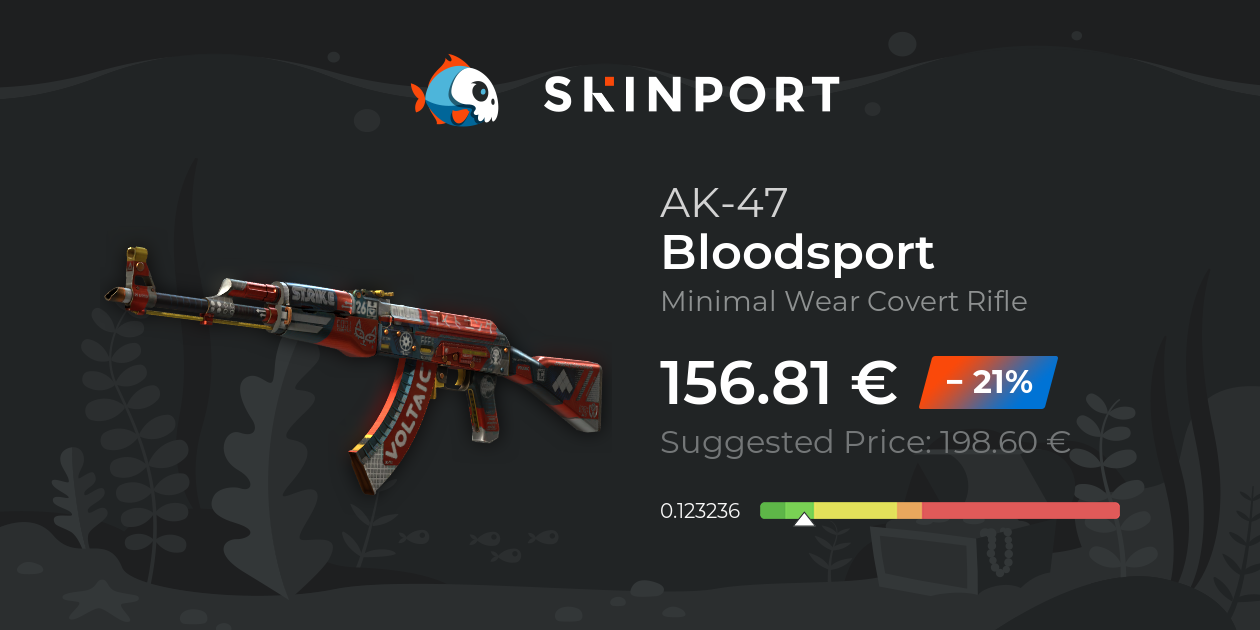 AK-47 | Bloodsport (Minimal Wear) - Counter-Strike 2 - Skinport