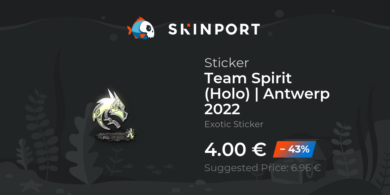 Sticker | Team Spirit (Holo) | Antwerp 2022 - Counter-Strike 2 - Skinport