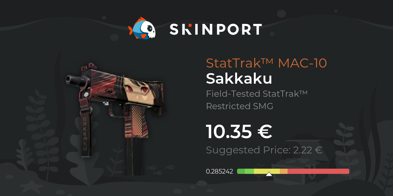 StatTrak™ MAC-10 | Sakkaku (Field-Tested) - CS:GO - Skinport