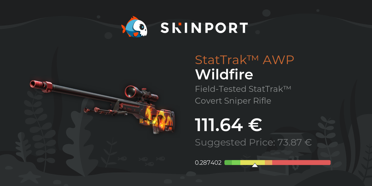 StatTrak™ AWP | Wildfire (Field-Tested) - Counter-Strike 2 - Skinport