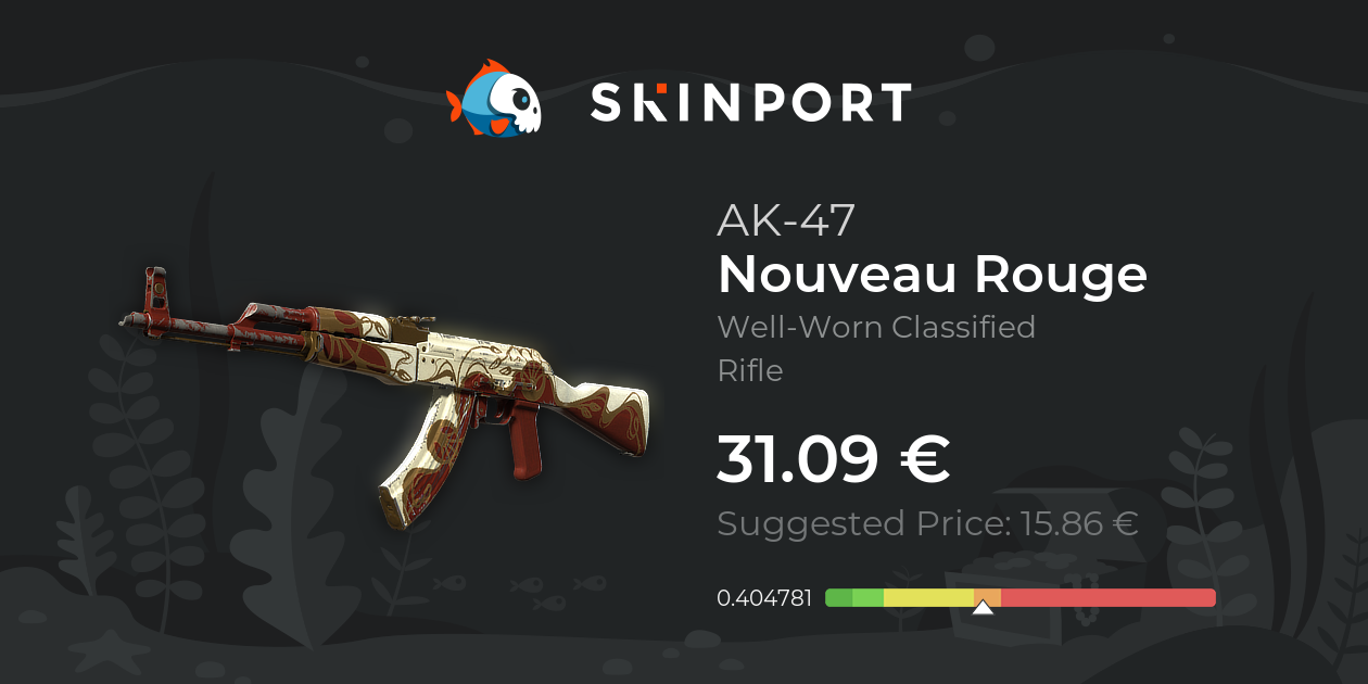 AK-47 | Nouveau Rouge (Well-Worn) - Counter-Strike 2 - Skinport