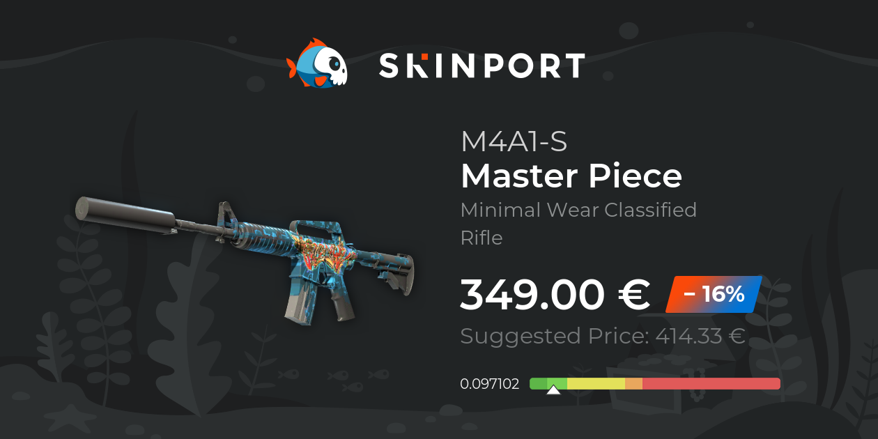 M4A1-S | Master Piece (Minimal Wear) - Counter-Strike 2 - Skinport