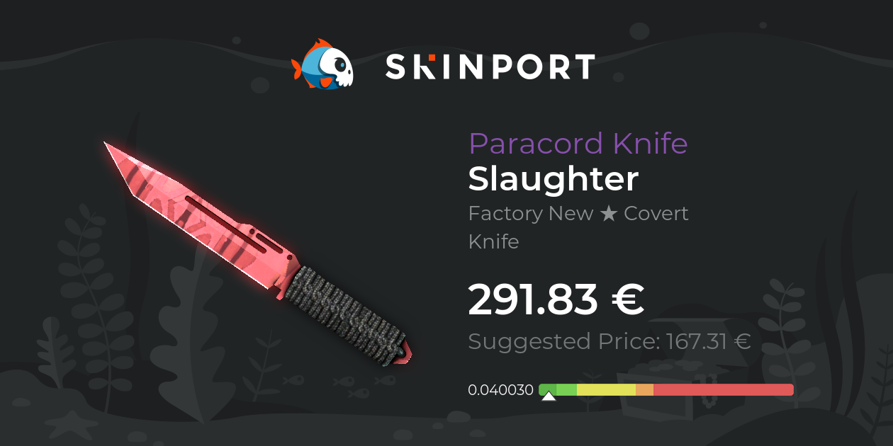 Paracord Knife | Slaughter (Factory New) - Counter-Strike 2 - Skinport