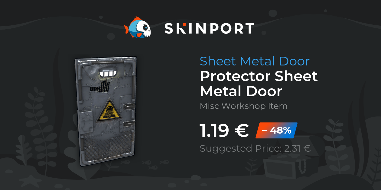 Protector Sheet Metal Door - Rust - Skinport