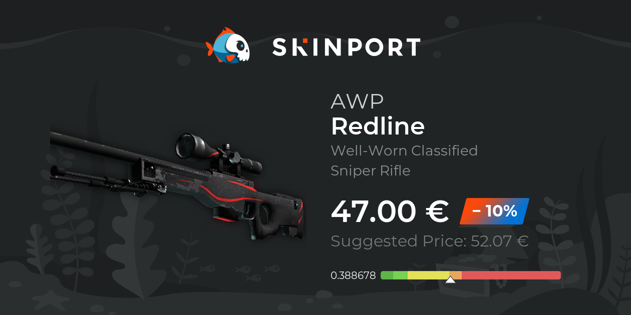 AWP | Redline (Well-Worn) - Counter-Strike 2 - Skinport