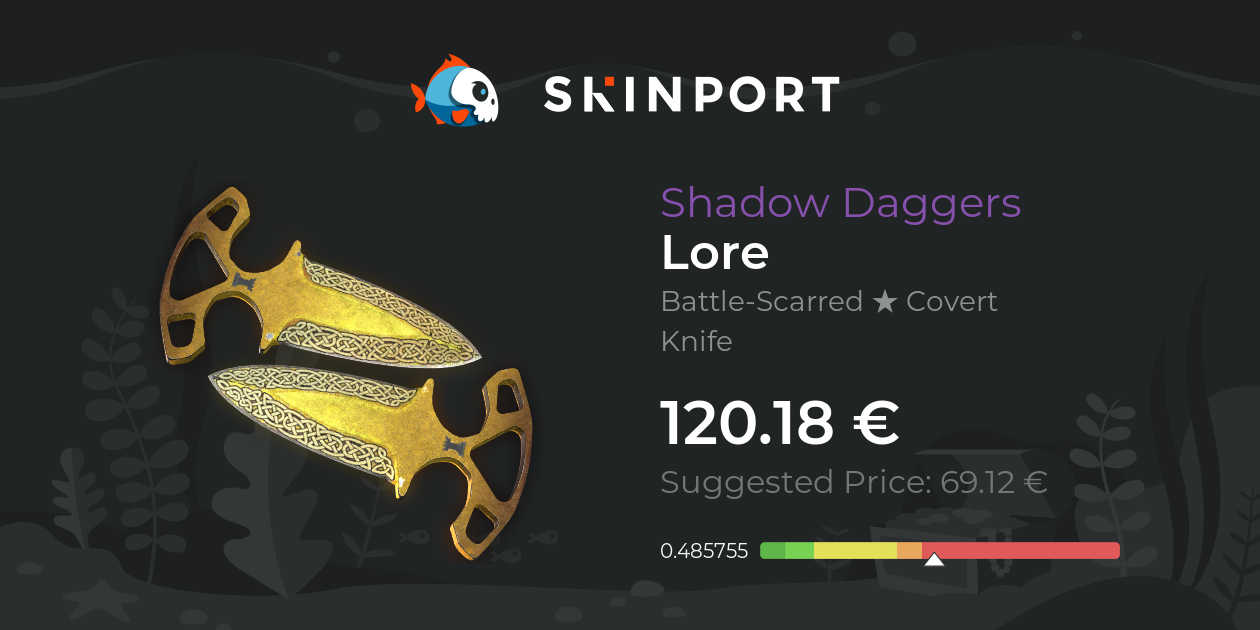 Shadow Daggers | Lore (Battle-Scarred) - Counter-Strike 2 - Skinport
