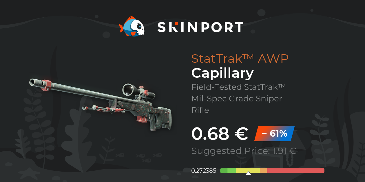 StatTrak™ AWP | Capillary (Field-Tested) - Counter-Strike 2 - Skinport