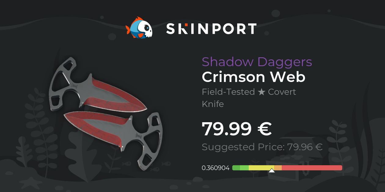 Shadow Daggers | Crimson Web (Field-Tested) - Counter-Strike 2 - Skinport